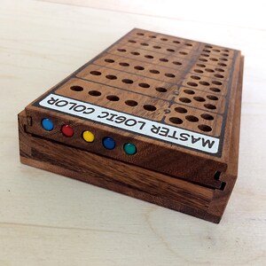 Mastermind Handmade Wooden Board, Wooden Family Game, Wood Eco Game ...