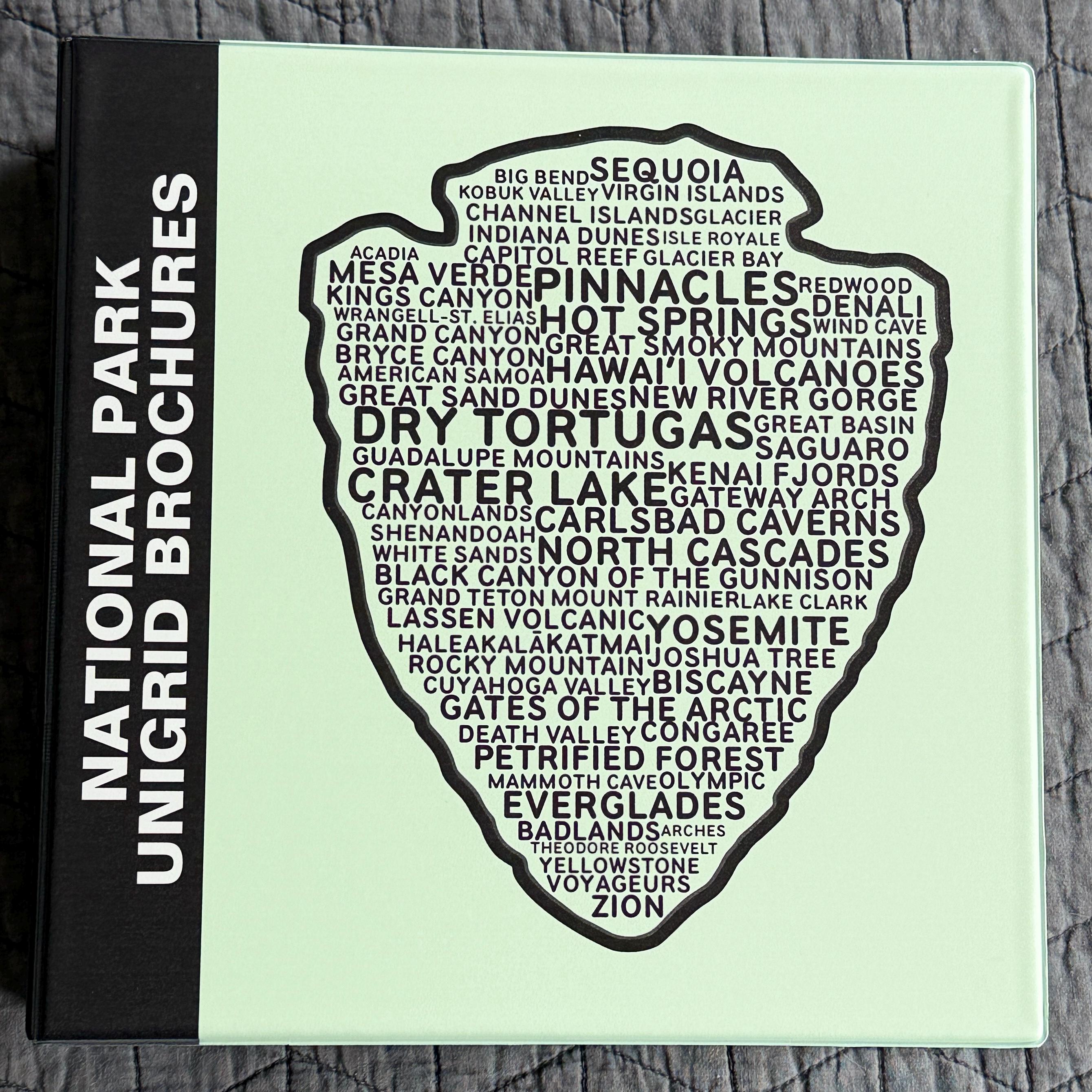 National Park Map Binder: Unigrid Brochure Album, Includes 10 Pages - 5 ...