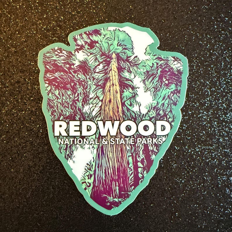 Redwood National & State Parks Weatherproof Vinyl Sticker - Etsy