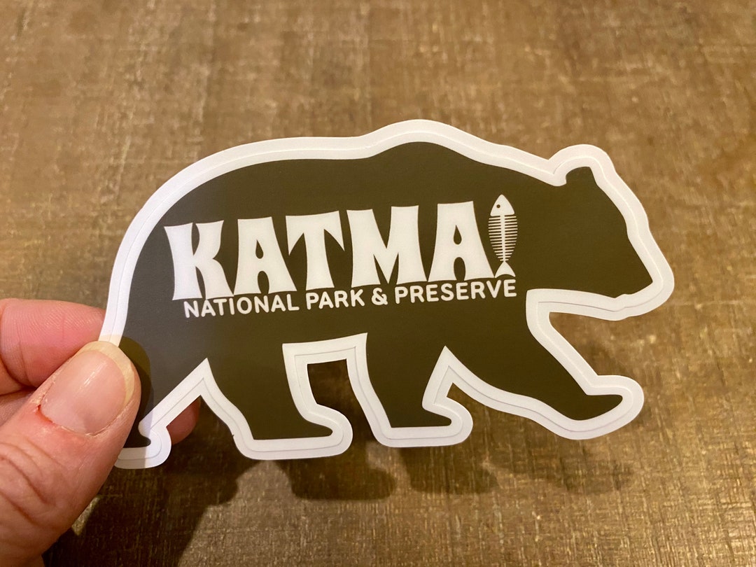 Katmai National Park & Preserve Weatherproof Sticker - Etsy