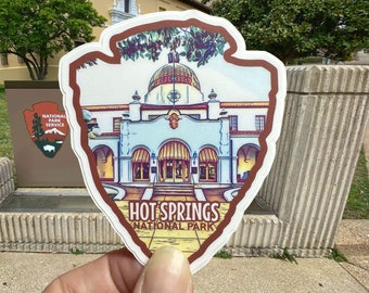 Hot Springs Sticker - Etsy