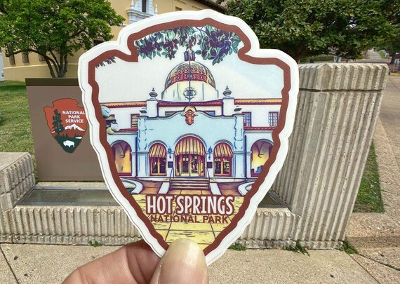Hot Springs National Park Weatherproof Sticker - Etsy