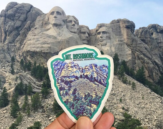 Mount Rushmore National Memorial Weatherproof Sticker - Etsy