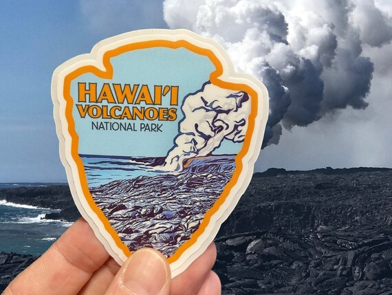 Hawaii Volcanoes National Park Weatherproof Sticker - Etsy