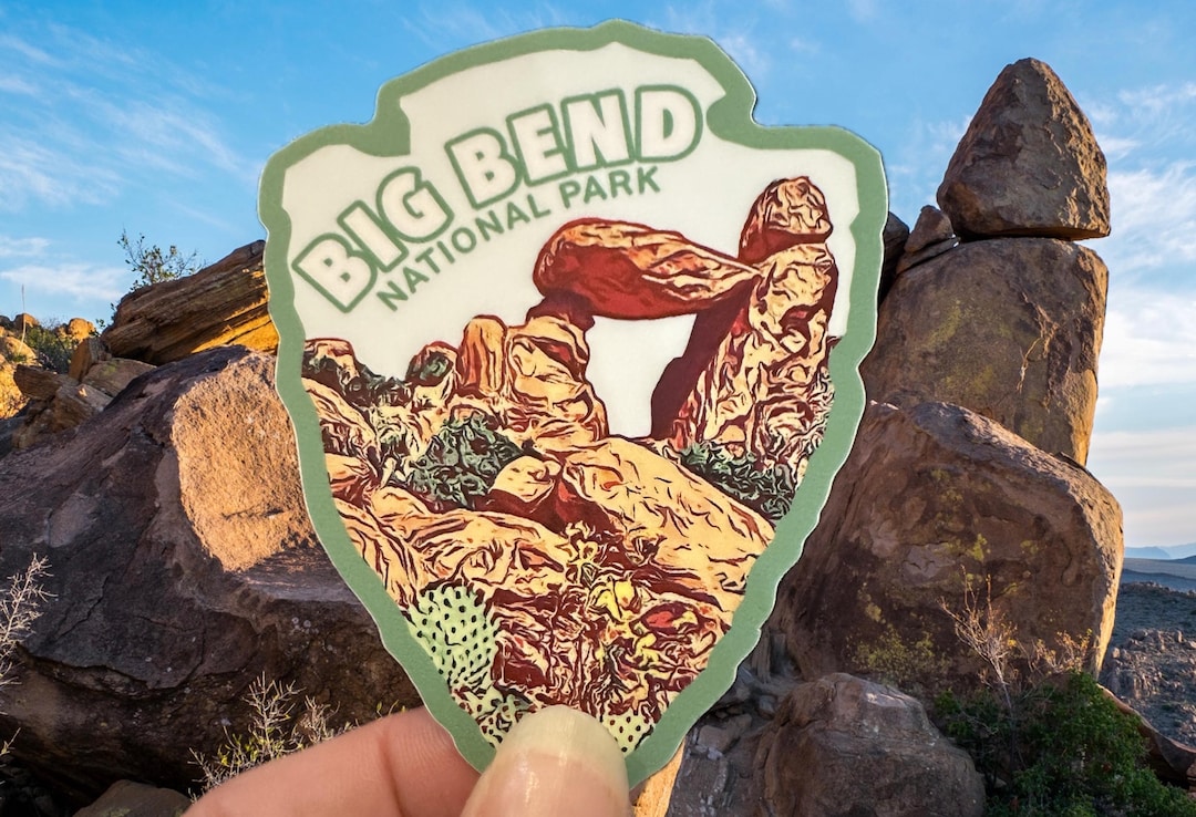 Big Bend National Park Weatherproof Vinyl Sticker - Etsy