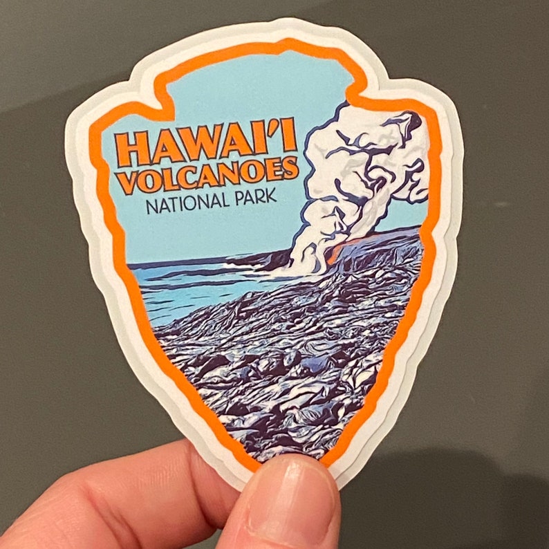 Hawaii Volcanoes National Park Weatherproof Sticker - Etsy