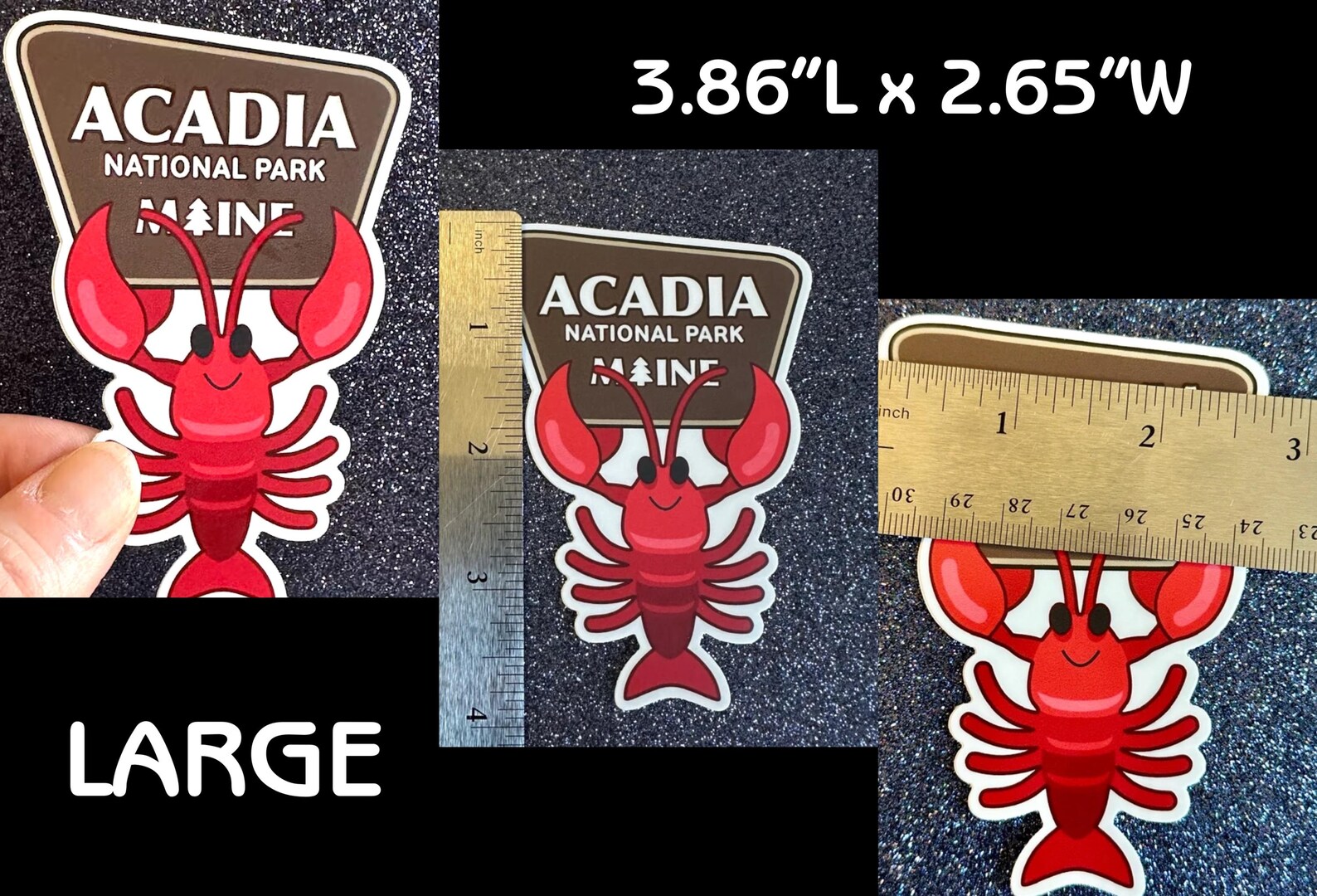 Acadia National Park Weatherproof Vinyl Sticker- Maine Lobster- Now in ...