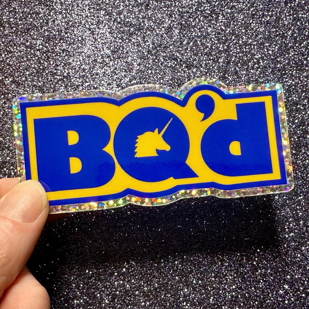 Bqd Weatherproof Sticker Glitter Edition Boston Qualified BQ Bqed ...