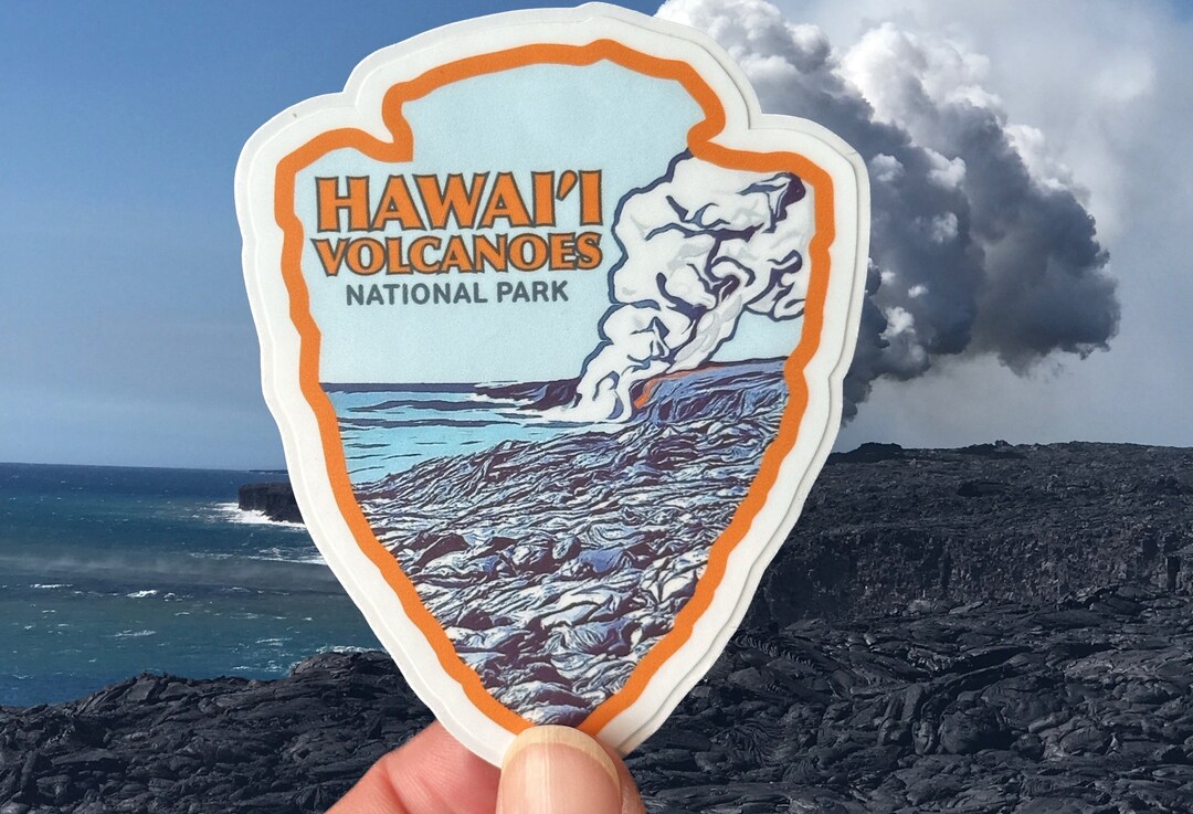 Hawaii Volcanoes National Park Weatherproof Vinyl Sticker - Etsy