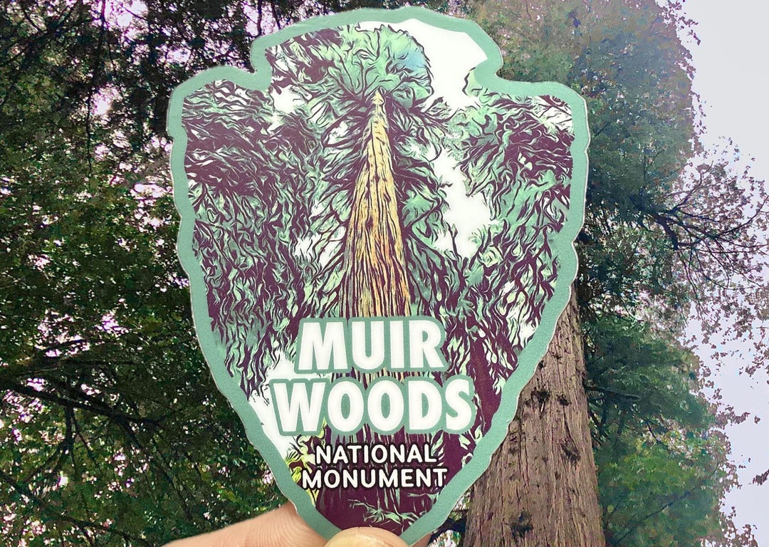 Muir Woods National Monument Weatherproof Sticker - Etsy