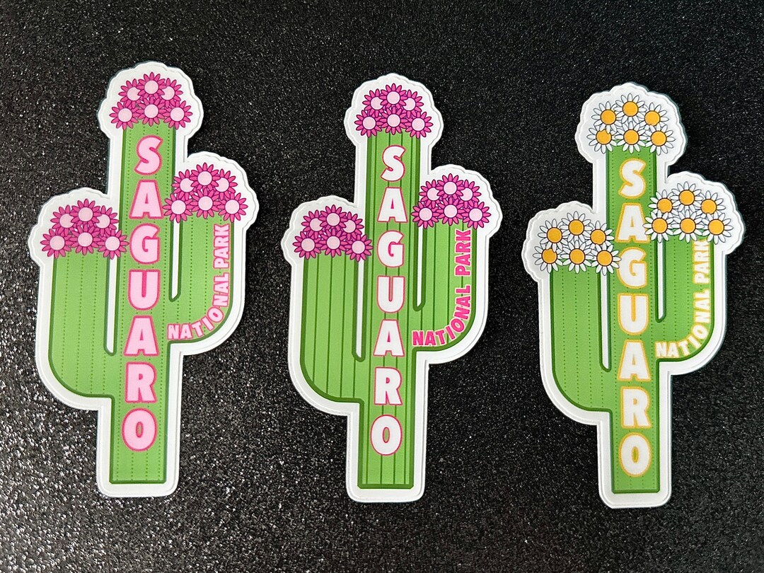 Saguaro National Park Weatherproof Sticker Saguaro Cactus - Etsy