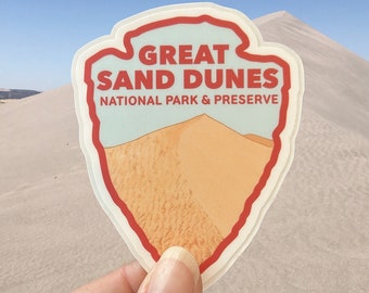 Great Sand Dunes National Park Waterproof Vinyl Sticker, UV Resistant ...