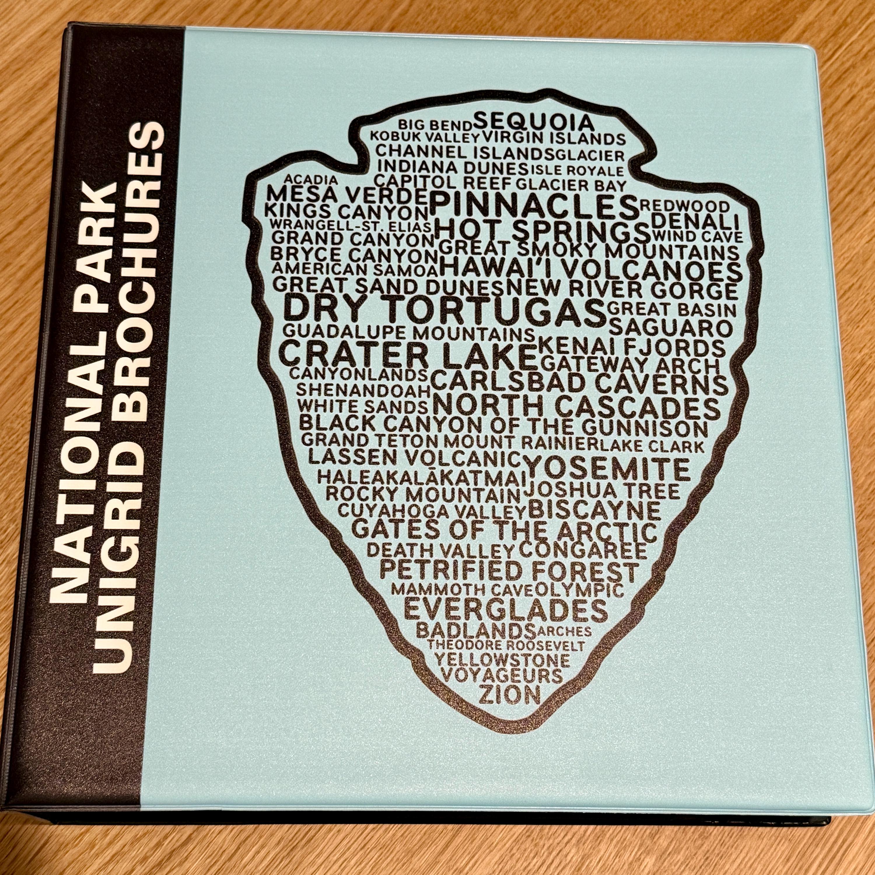 National Park Map Binder: Unigrid Brochure Album, Includes 10 Pages - 5 ...