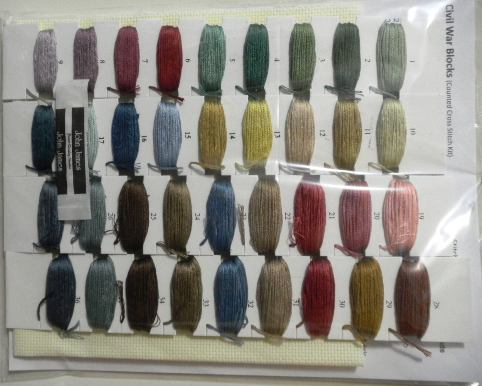 Civil War Blocks Cross Stitch Kit A Jane Stickle 1863 Civil - Etsy