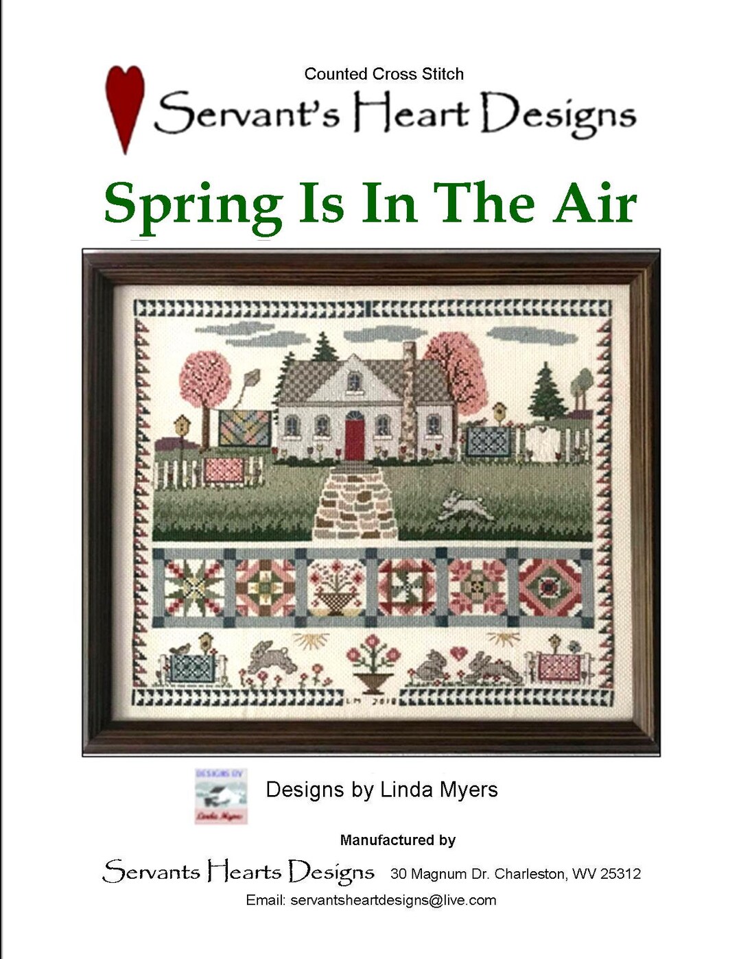 Spring is in the Air, "chartpack" Cross Stitch by Linda Myers NEW! - Etsy