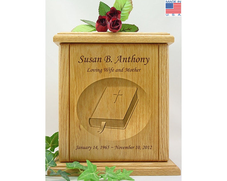 Carved Bible Cremation Urn R-100 - Etsy