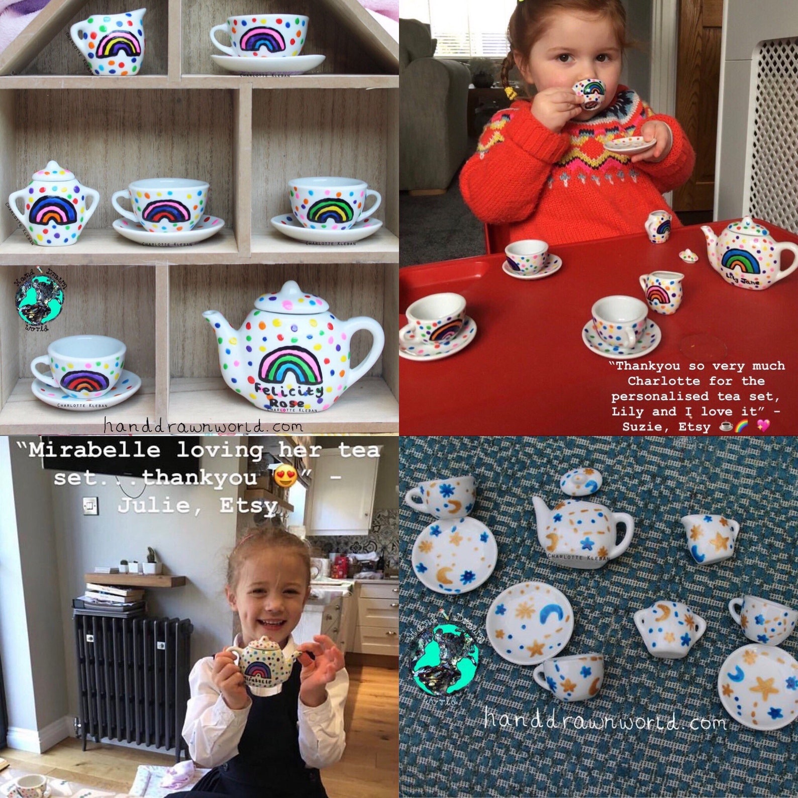 Miniature Tea Set Tea Party Stocking Fillers Lady Bugs - Etsy