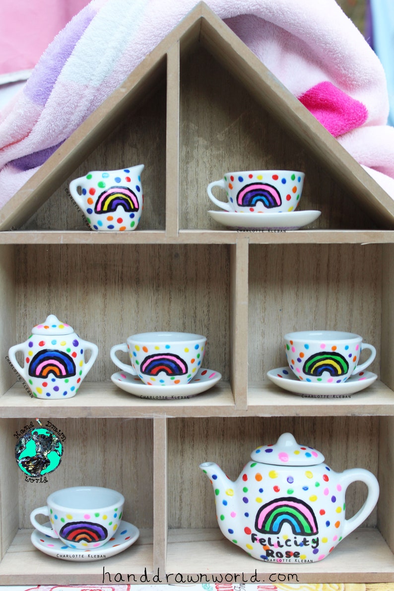 Children's Tea Set Kid's Tea Set Porcelain Teapot - Etsy