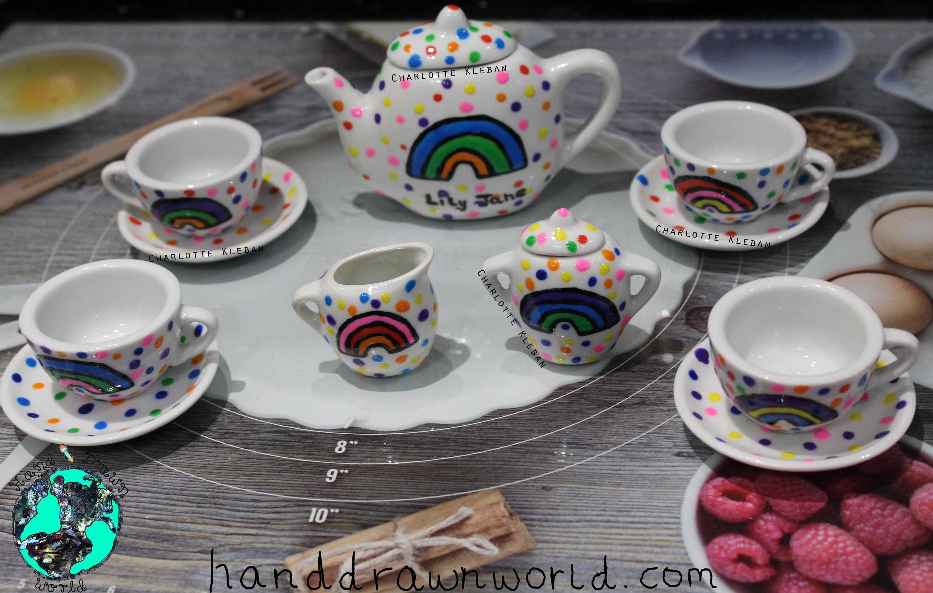 Children's Tea Set Kid's Tea Set Porcelain Teapot | Etsy