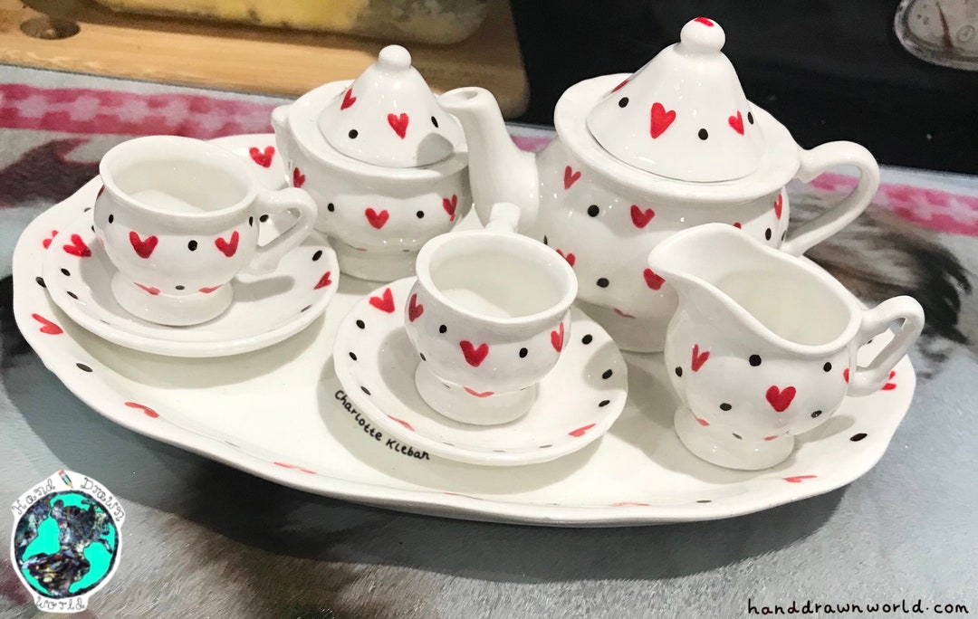 Miniature Tea Set, Personalised Tea Set - Etsy
