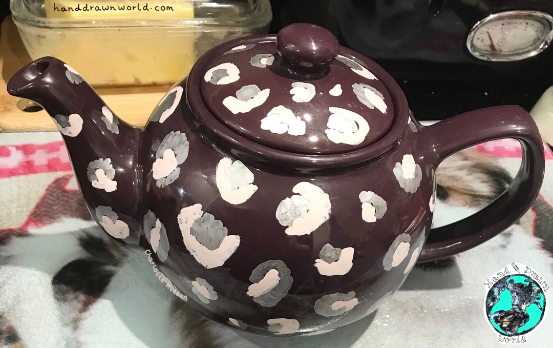 Leopard Print Teapot - Etsy
