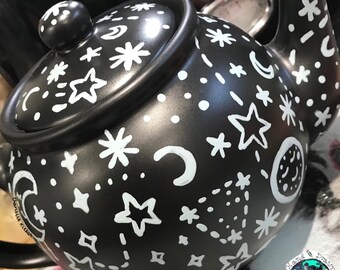 Blue Teapot Galaxy Astronomy Gifts Moon and Stars - Etsy