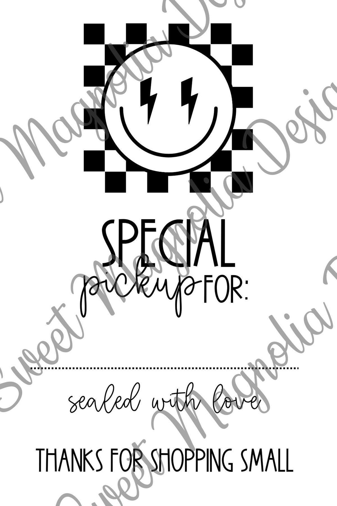 Thermal Pick up Label | Digital Download | Small Business PNG | 4x6 ...