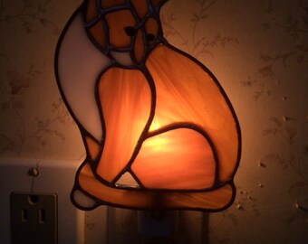 Stained glass cat | Etsy