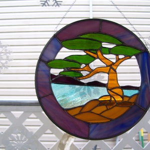 Stained Glass Zen Round Sun Catcher - Etsy