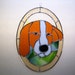 Stained Glass Sleepy Beagle Dog Sun Catcher - Etsy