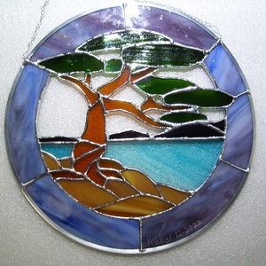 Stained Glass Zen Round Sun Catcher - Etsy