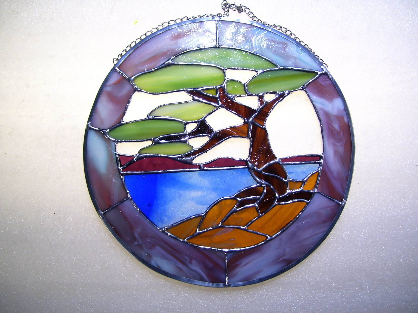 Stained Glass Zen Round Sun Catcher | Etsy