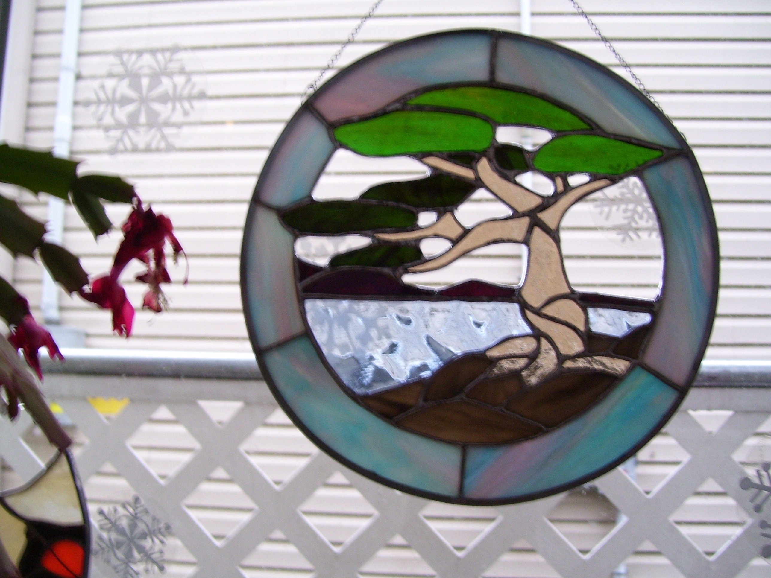 Stained Glass Zen Round Sun Catcher - Etsy