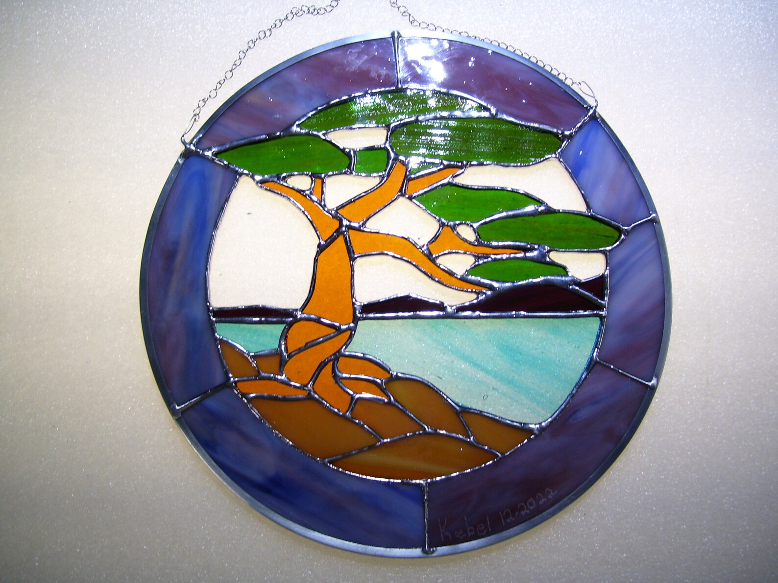 Stained Glass Zen Round Sun Catcher - Etsy