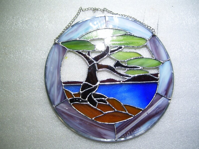 Stained Glass Zen Round Sun Catcher | Etsy