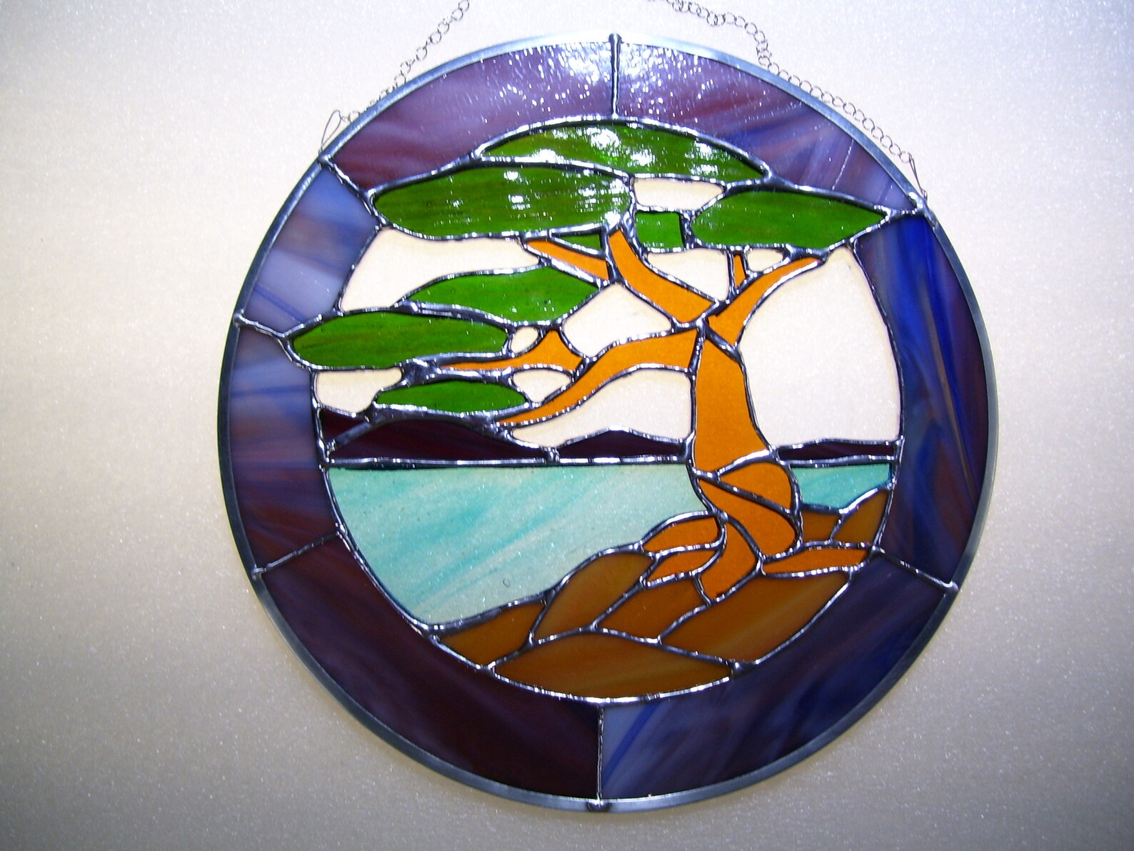 Stained Glass Zen Round Sun Catcher - Etsy