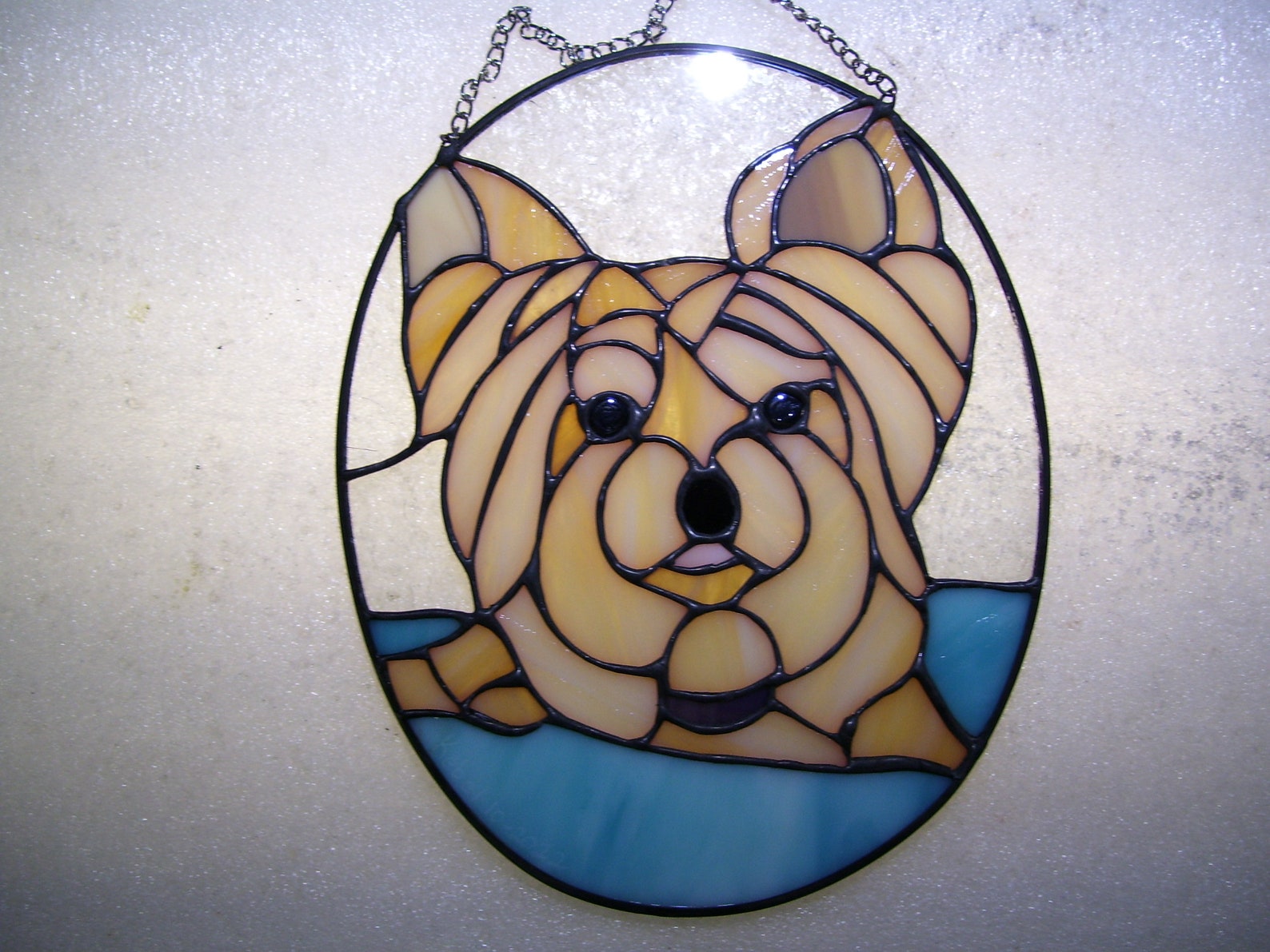 Stained Glass Yorkie Dog Sun Catcher - Etsy