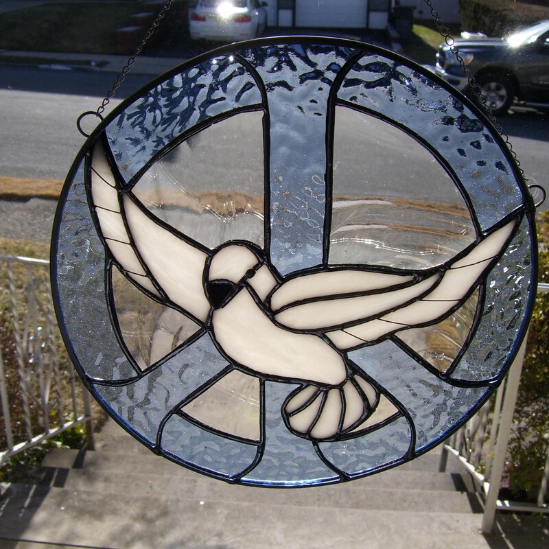 Peace Sign Stained Glass - Etsy