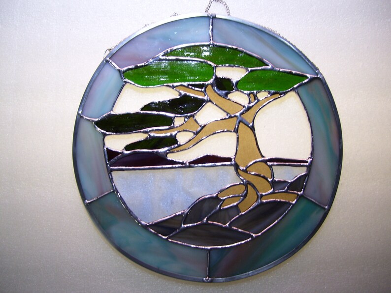Stained Glass Zen Round Sun Catcher - Etsy