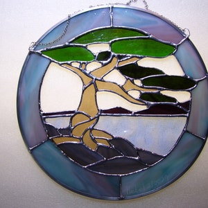 Stained Glass Zen Round Sun Catcher - Etsy