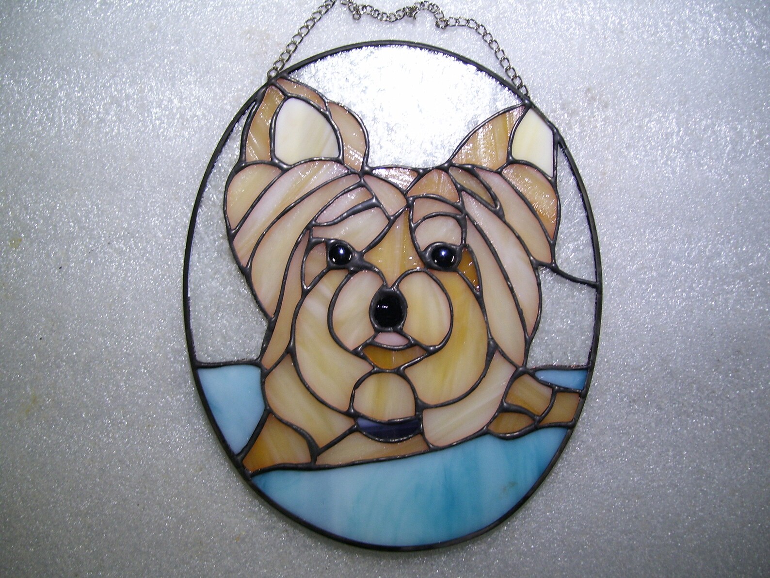 Stained Glass Yorkie Dog Sun Catcher - Etsy