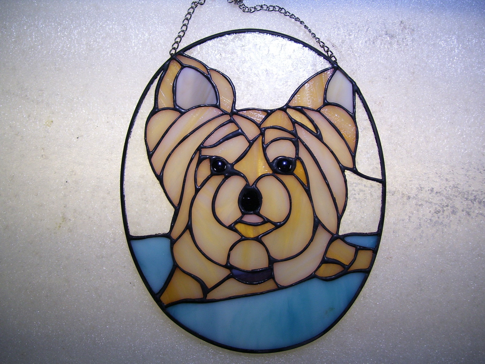 Stained Glass Yorkie Dog Sun Catcher - Etsy