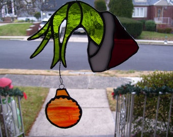Stained Glass Grinch - Etsy