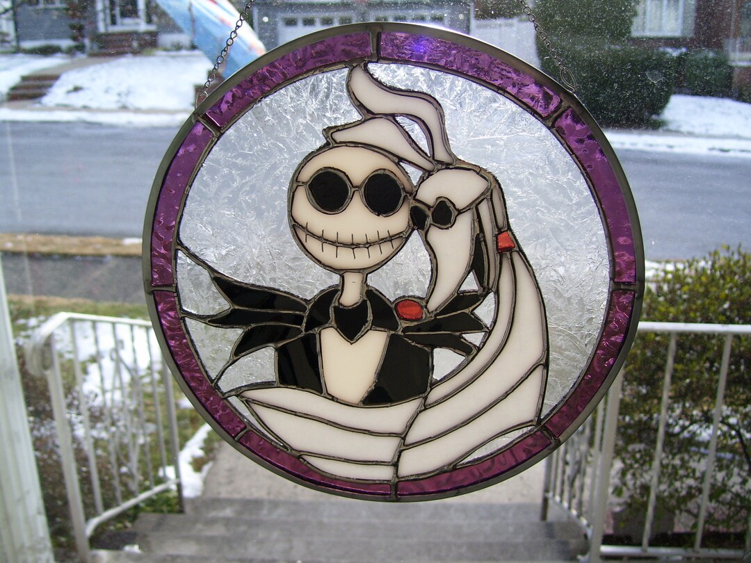 Stained Glass Jack & Zero Nightmare Before Christmas - Etsy