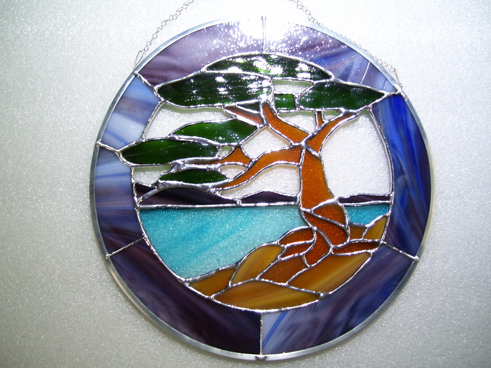 Stained Glass Zen Round Sun Catcher - Etsy