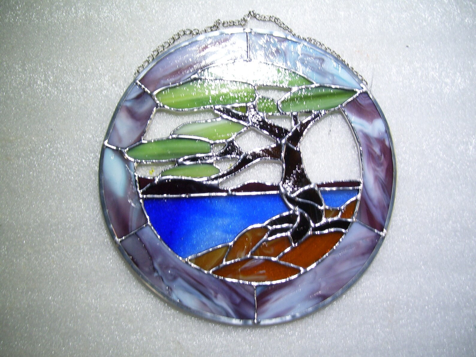 Stained Glass Zen Round Sun Catcher | Etsy