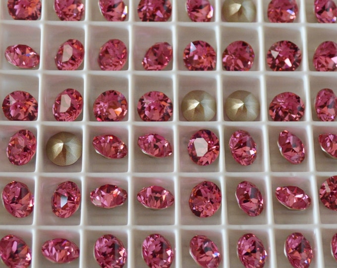 12 Pieces 8mm 1088 Capri Blue Crystal 39ss Chatons - Etsy