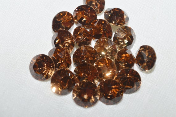 12 Pieces 8mm 1088 Light Smoked Topaz Crystal 39ss Chatons - Etsy