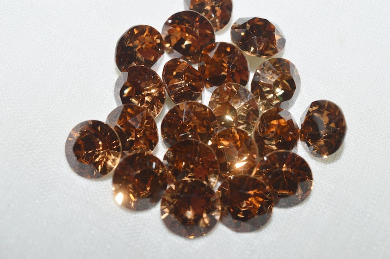 12 Pieces 8mm 1088 Light Smoked Topaz Crystal 39ss Chatons - Etsy