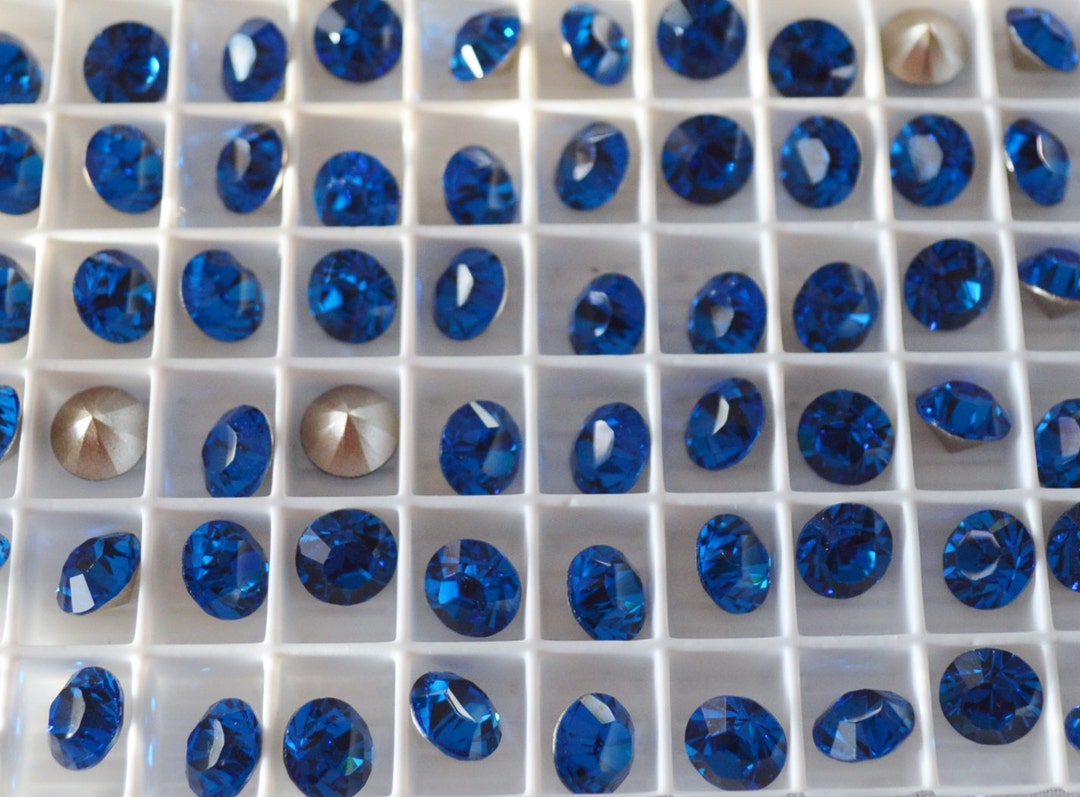 12 Pieces 8mm 1088 Capri Blue Crystal 39ss Chatons - Etsy